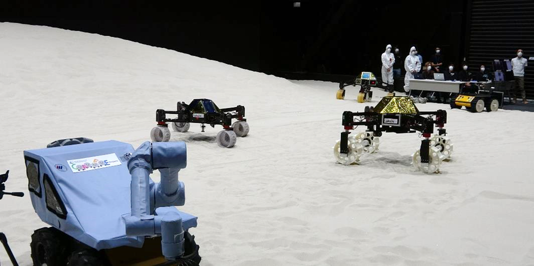 小型協働作業ロボットを用いた月面インフラ構築に向けた要素技術の公開実証実験を実施しました。 | Moonshot型研究開発事業 目標3 ...